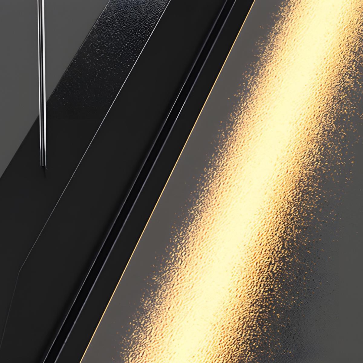 Modern Minimalist Long Strip Line Light LED Pendant Lights Hanging ...