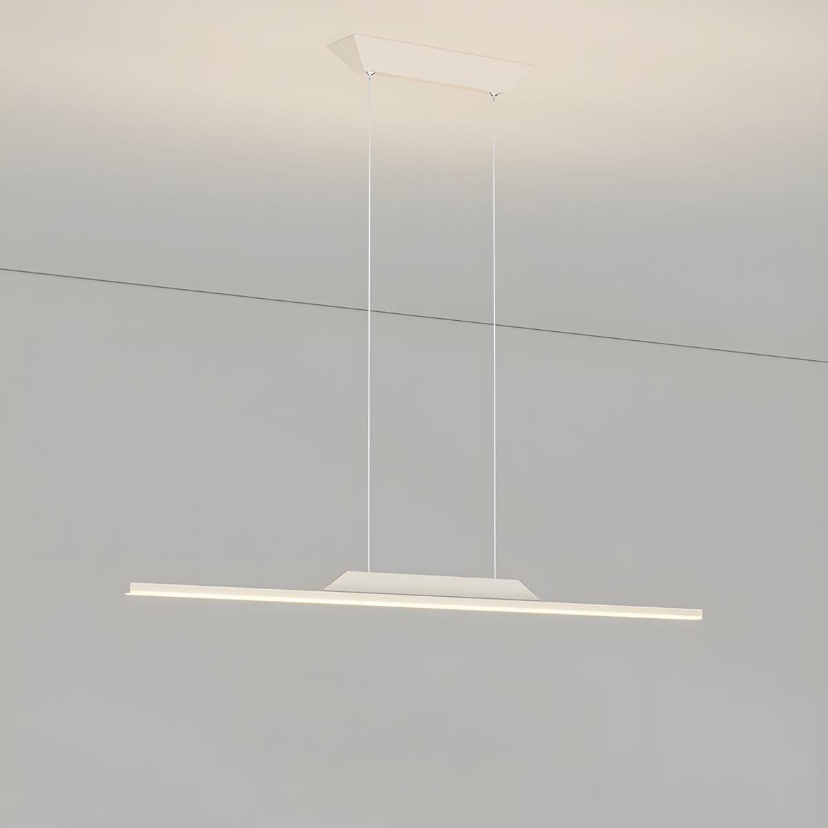 Modern Minimalist Long Strip Line Light LED Pendant Lights Hanging ...