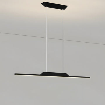 Modern Minimalist Long Strip Line Light LED Pendant Lights Hanging ...