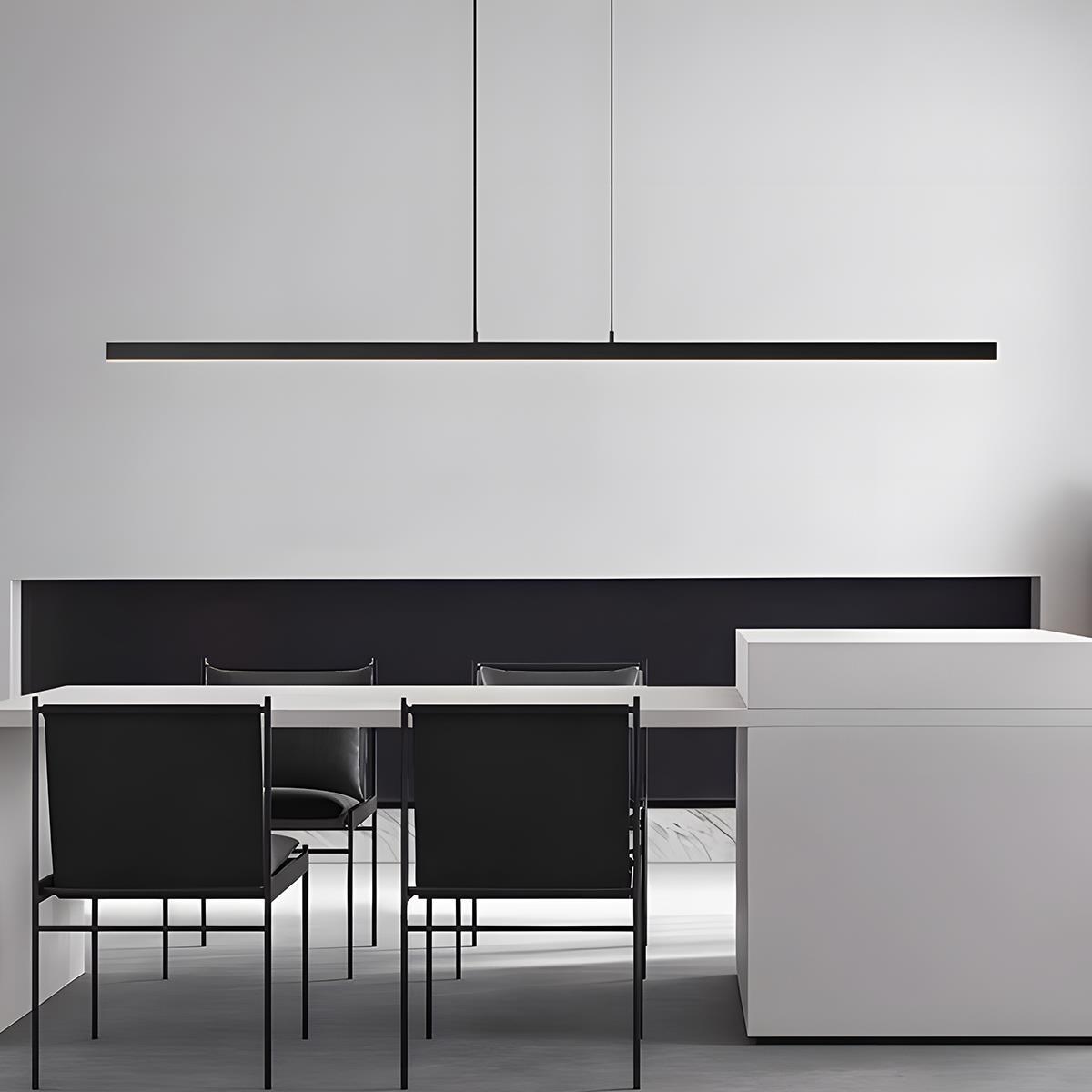 Modern Minimalist Long Strip Light Pendant Lights Up And Down ...