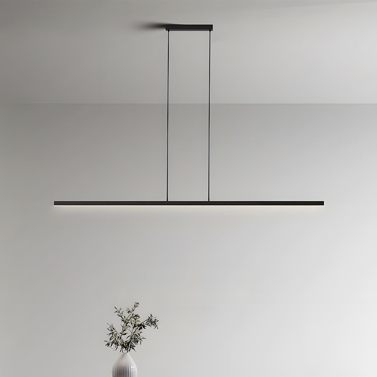 Modern Minimalist Long Strip Light Pendant Lights Up And Down ...