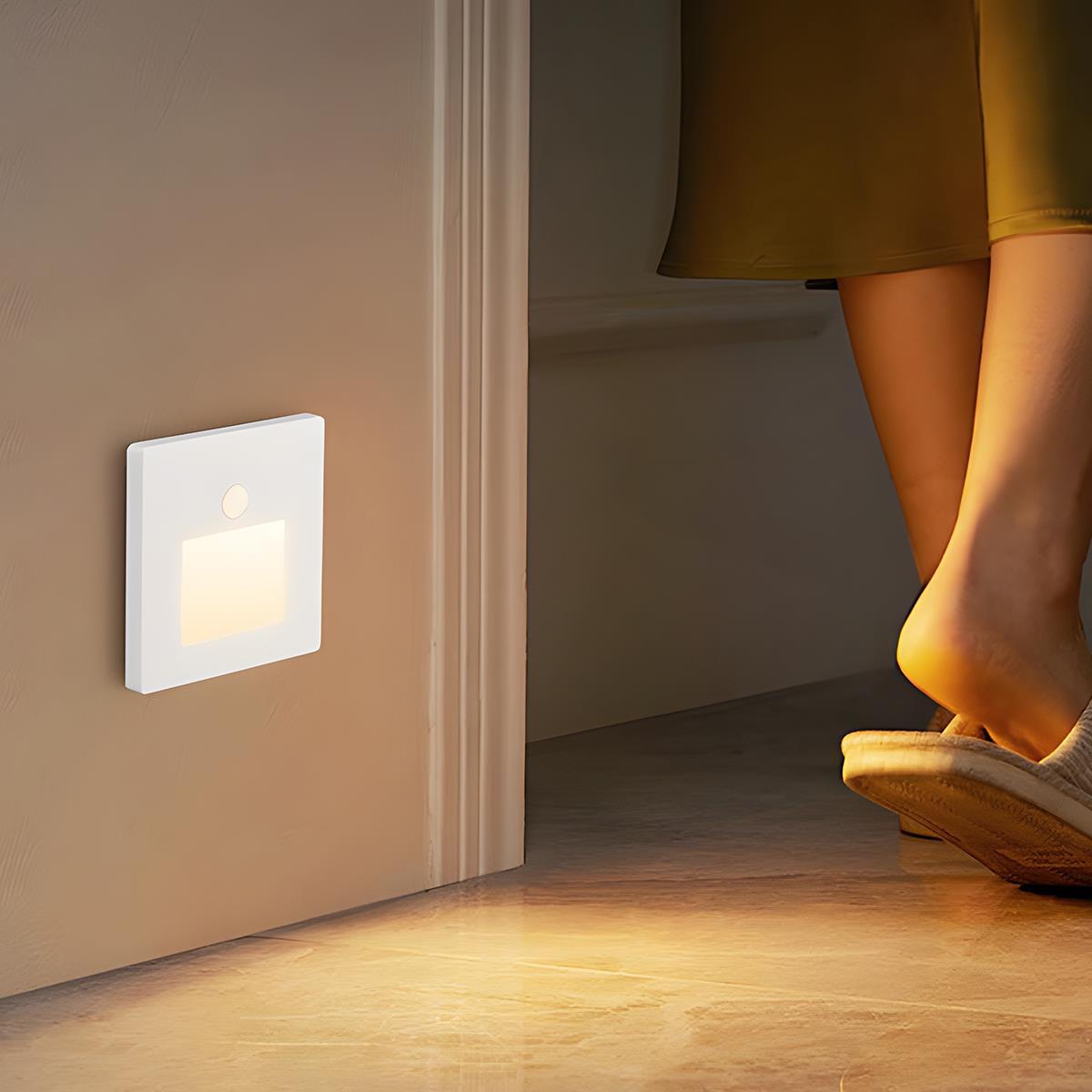 Modern Minimalist Motion Sensor LED Wall Sconce Lighting Stairway ...