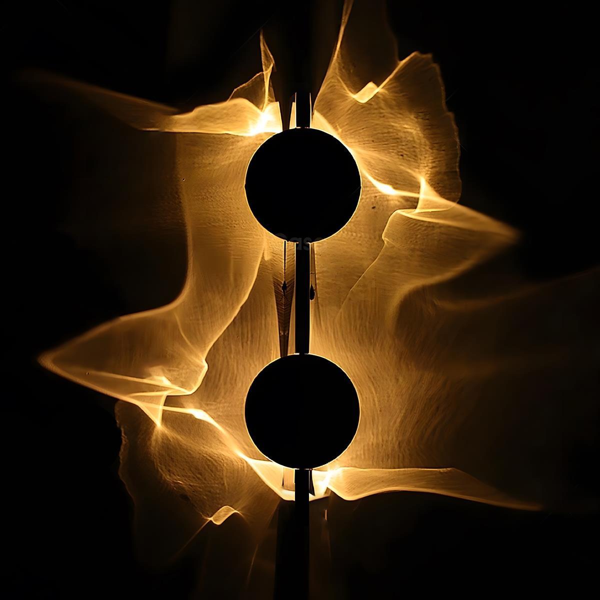 Modern Minimalist Water Waves Rotatable LED Wall Sconce Lighting Wall ...