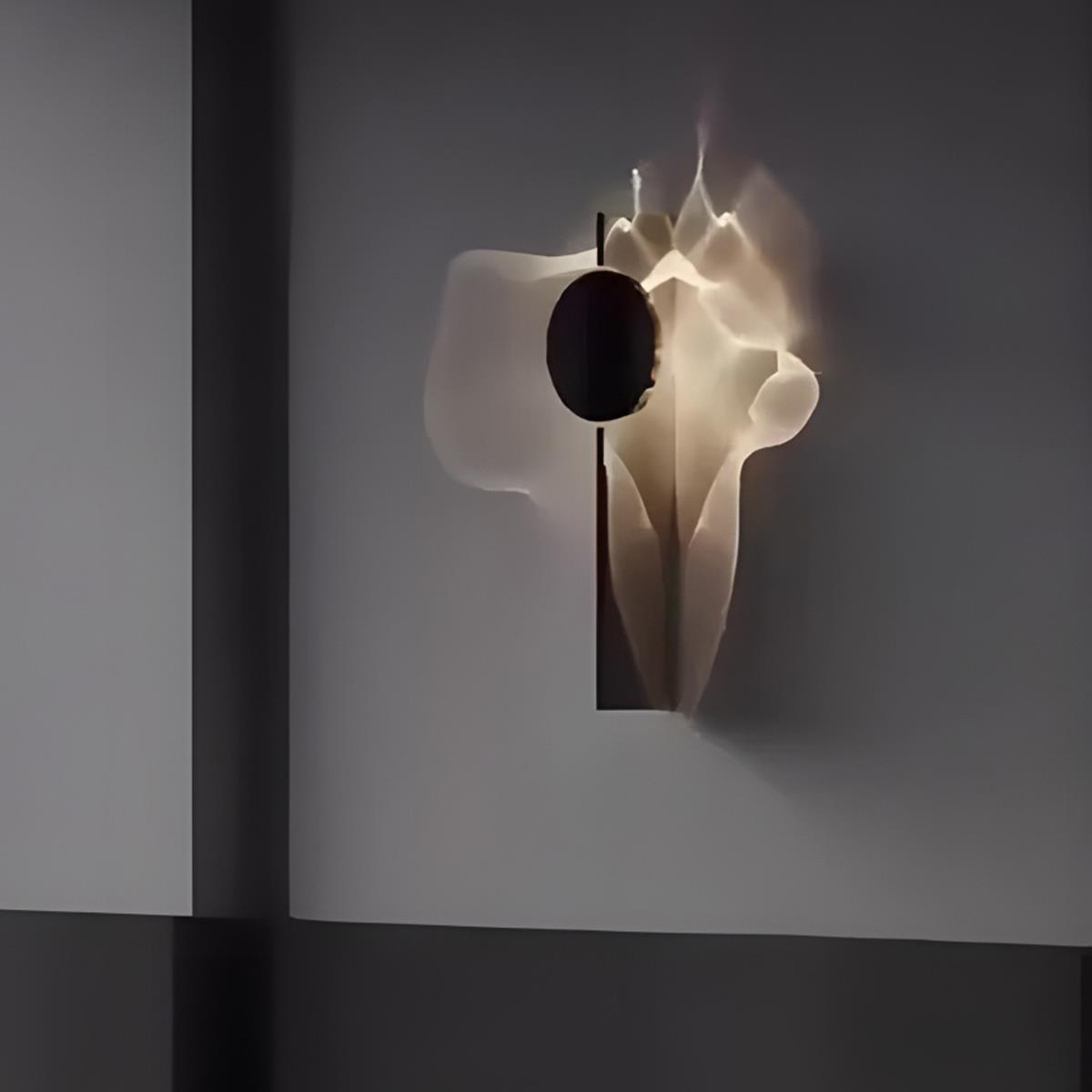 Modern Minimalist Water Waves Rotatable LED Wall Sconce Lighting Wall ...