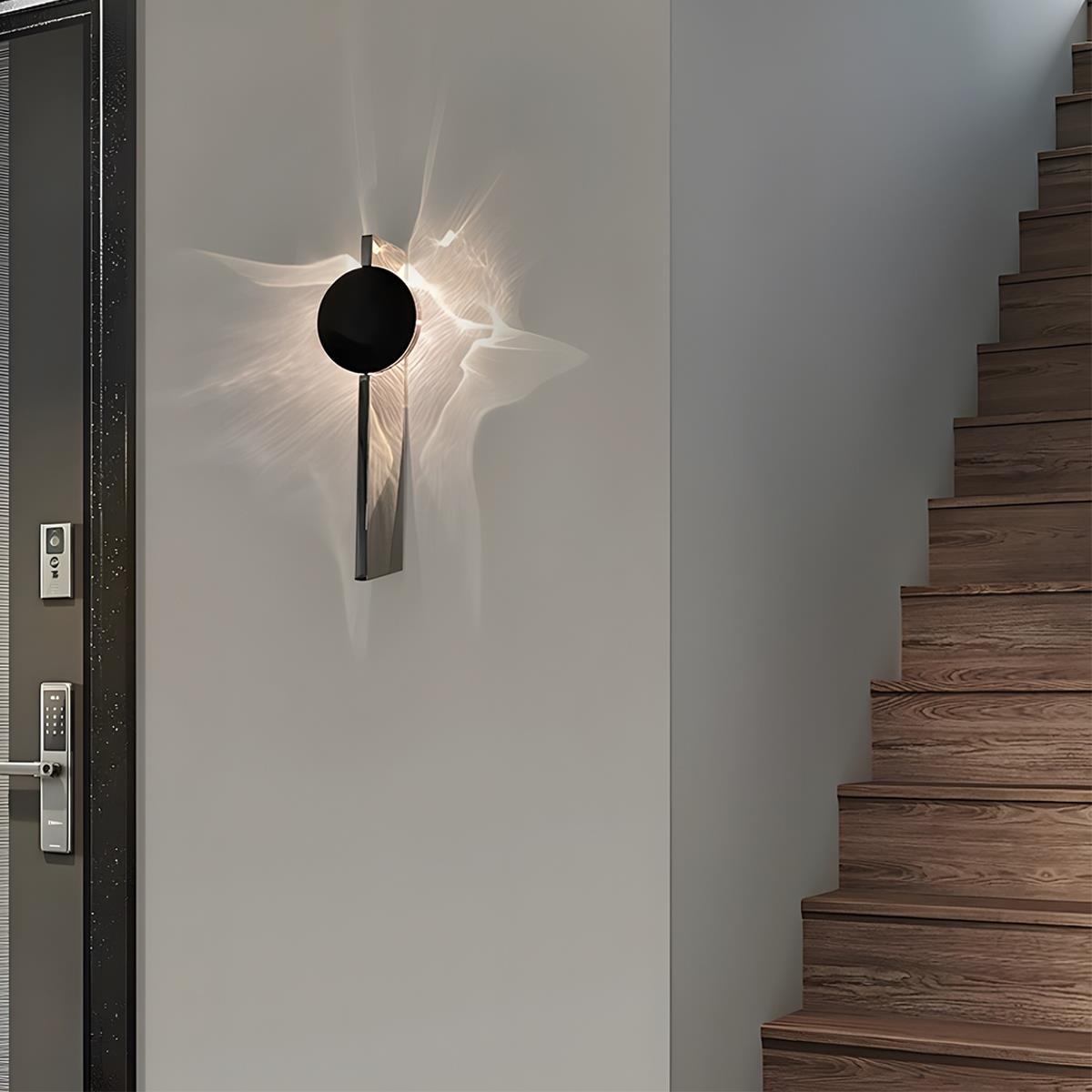 Modern Minimalist Water Waves Rotatable LED Wall Sconce Lighting Wall ...