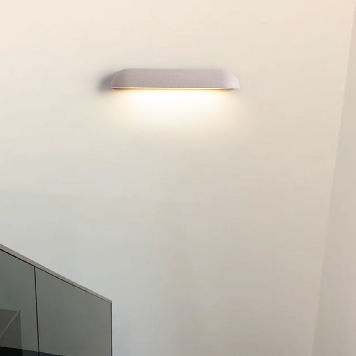 Modern Minimalist Waterproof Outdoor Cement Long Dome LED Porch Light ...