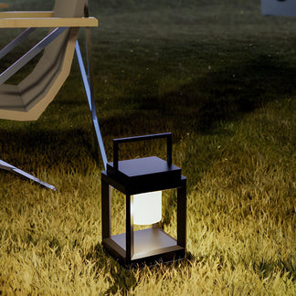 Modern Minimalist Waterproof Solar LED Outdoor Lantern Light Table Lamp ...