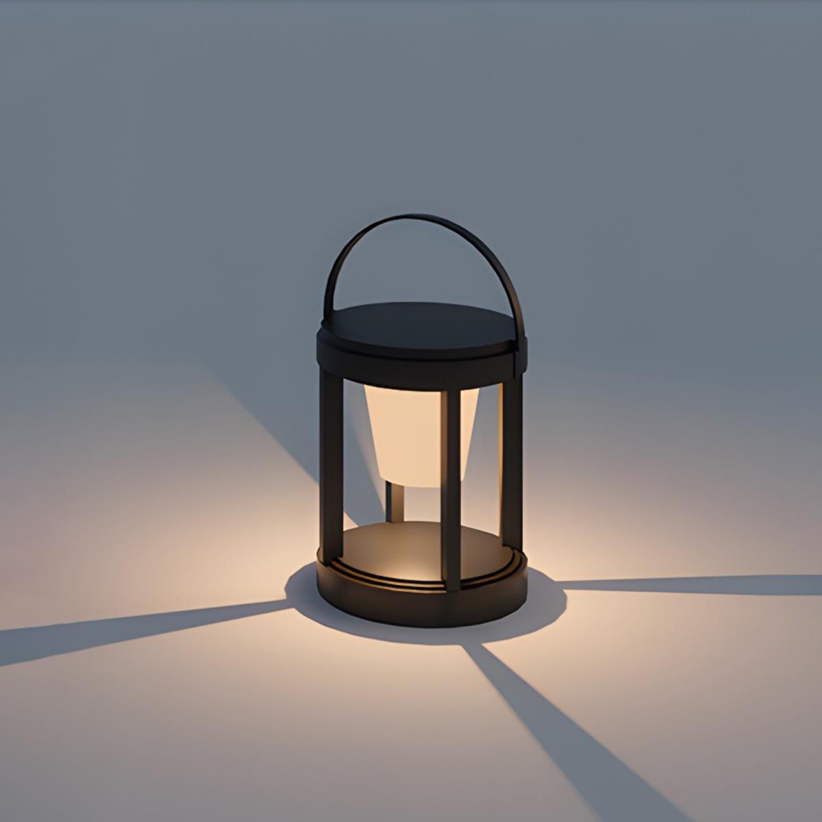 Modern Minimalist Waterproof Solar LED Outdoor Lantern Light Table Lamp ...