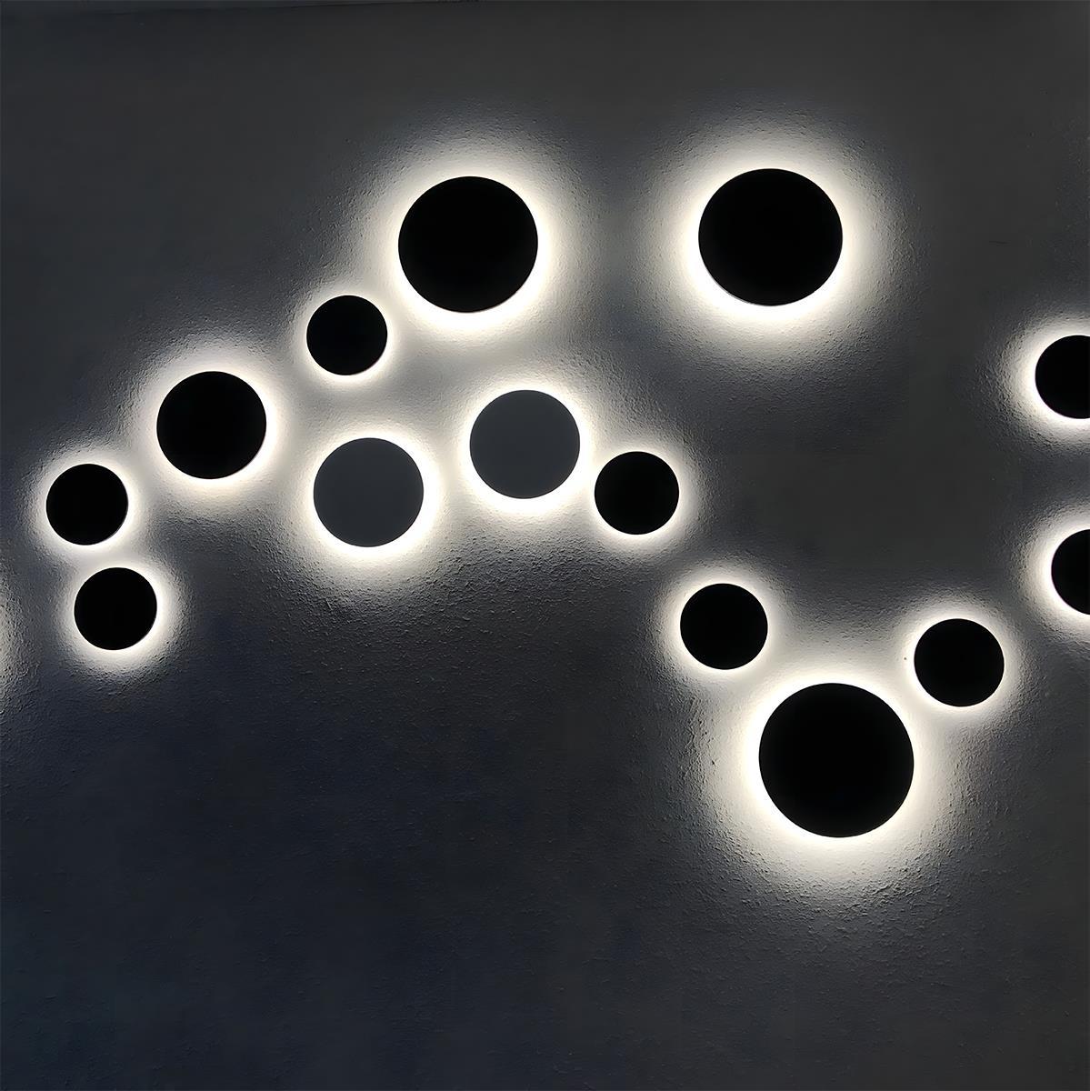 Modern Minimalist Moon Eclipse Creative LED Indoor Wall Sconce Lighting ...