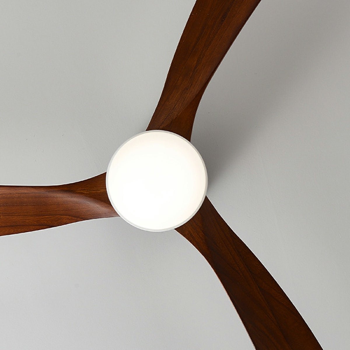 Modern Nordic Minimalist Wood Grain 6-Speed Inverter Ceiling Fan Light ...