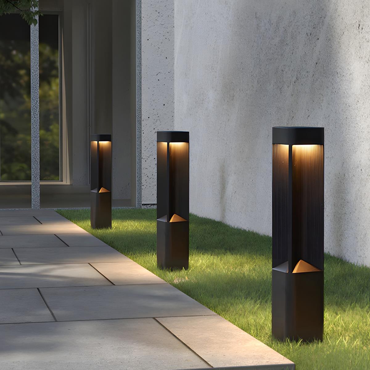 Waterproof Rectangular LED Outdoor Post & Column Lights – Modern ...