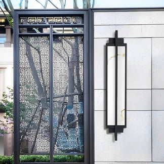 Modern Rectangular LED Wall Light Matt Black Wall Sconce Lighting ...