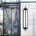 Modern Rectangular LED Wall Light Matt Black Wall Sconce Lighting ...