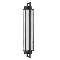 Modern Rectangular LED Wall Light Matt Black Wall Sconce Lighting ...