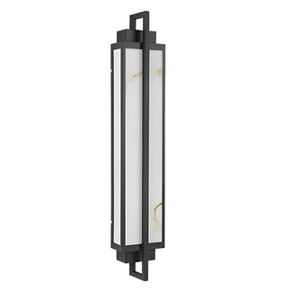 Modern Rectangular LED Wall Light Matt Black Wall Sconce Lighting ...