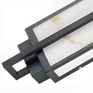 Modern Rectangular LED Wall Light Matt Black Wall Sconce Lighting ...