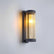Modern Solar Waterproof Cylinder Striped Glass Outdoor LED Porch Wall Sconce Lighting Wall Lamp ...