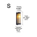 Modern Solar Waterproof Cylinder Striped Glass Outdoor LED Porch Wall Sconce Lighting Wall Lamp ...