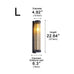 Modern Solar Waterproof Cylinder Striped Glass Outdoor LED Porch Wall Sconce Lighting Wall Lamp ...