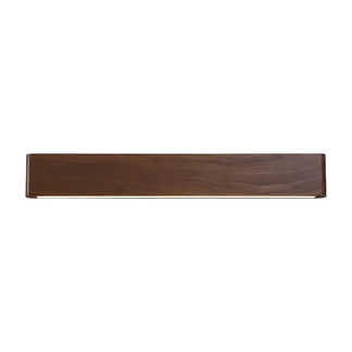 Modern Minimalist Walnut Solid Wood Rectangular LED Indoor Wall Sconce ...