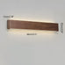 Modern Minimalist Walnut Solid Wood Rectangular LED Indoor Wall Sconce ...