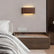 Modern Minimalist Walnut Solid Wood Rectangular LED Indoor Wall Sconce ...