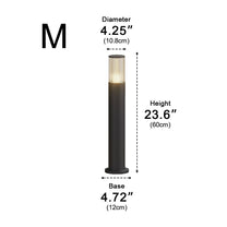 Modern Waterproof Cylinder Outdoor Garden LED Lawn Pillar Lights ...