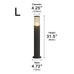 Modern Waterproof Cylinder Outdoor Garden LED Lawn Pillar Lights ...