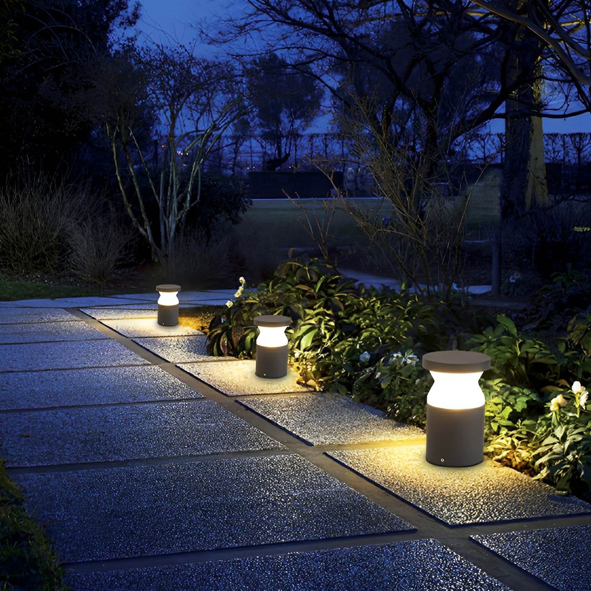 Modern Waterproof Cylinder Outdoor LED Lawn Pathway Lights – Flyachilles