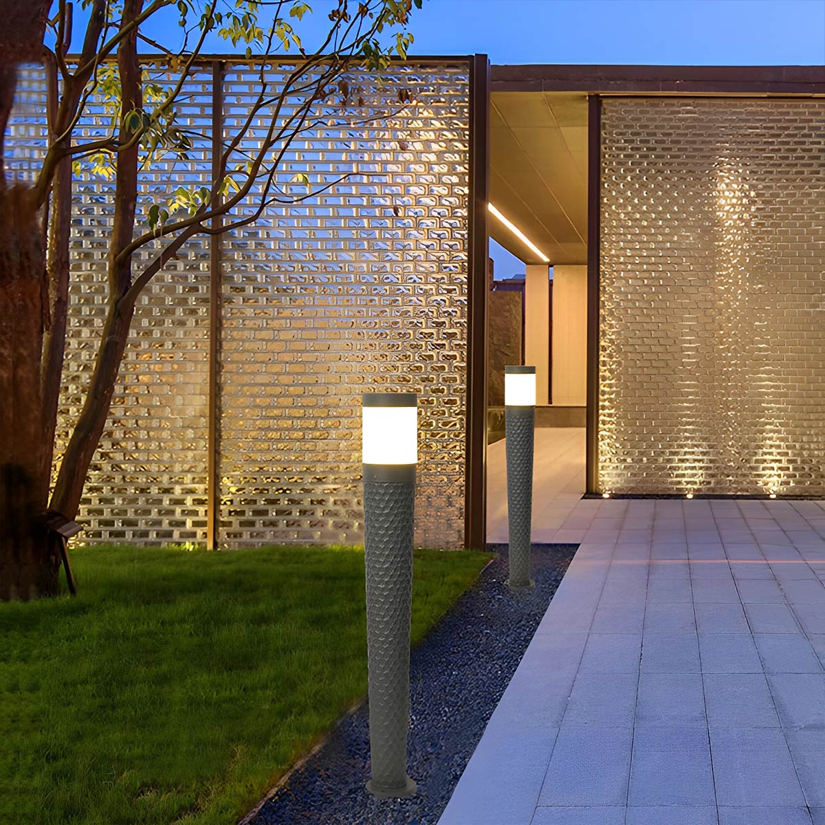 Modern Cylinder Lawn Lights - Waterproof Outdoor LED Pillar – Flyachilles
