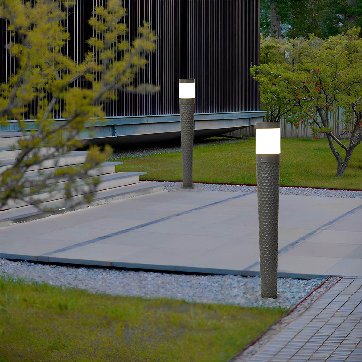 Modern Cylinder Lawn Lights - Waterproof Outdoor LED Pillar – Flyachilles