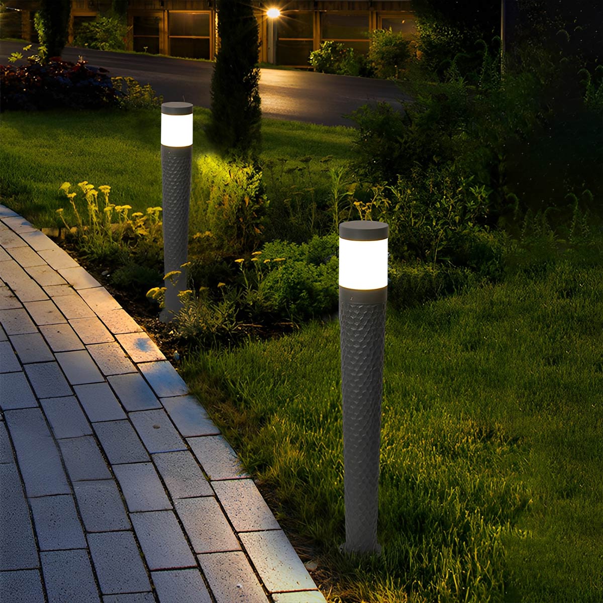Modern Cylinder Lawn Lights - Waterproof Outdoor LED Pillar – Flyachilles