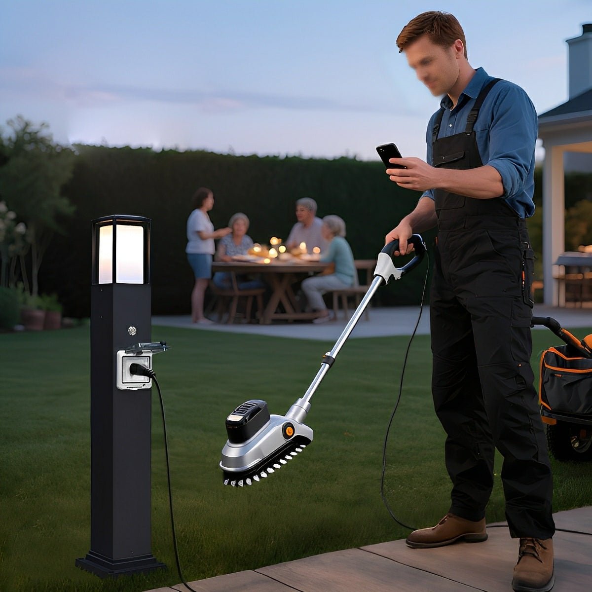 Modern Waterproof LED Outdoor Landscape Path Light with Socket Charging ...