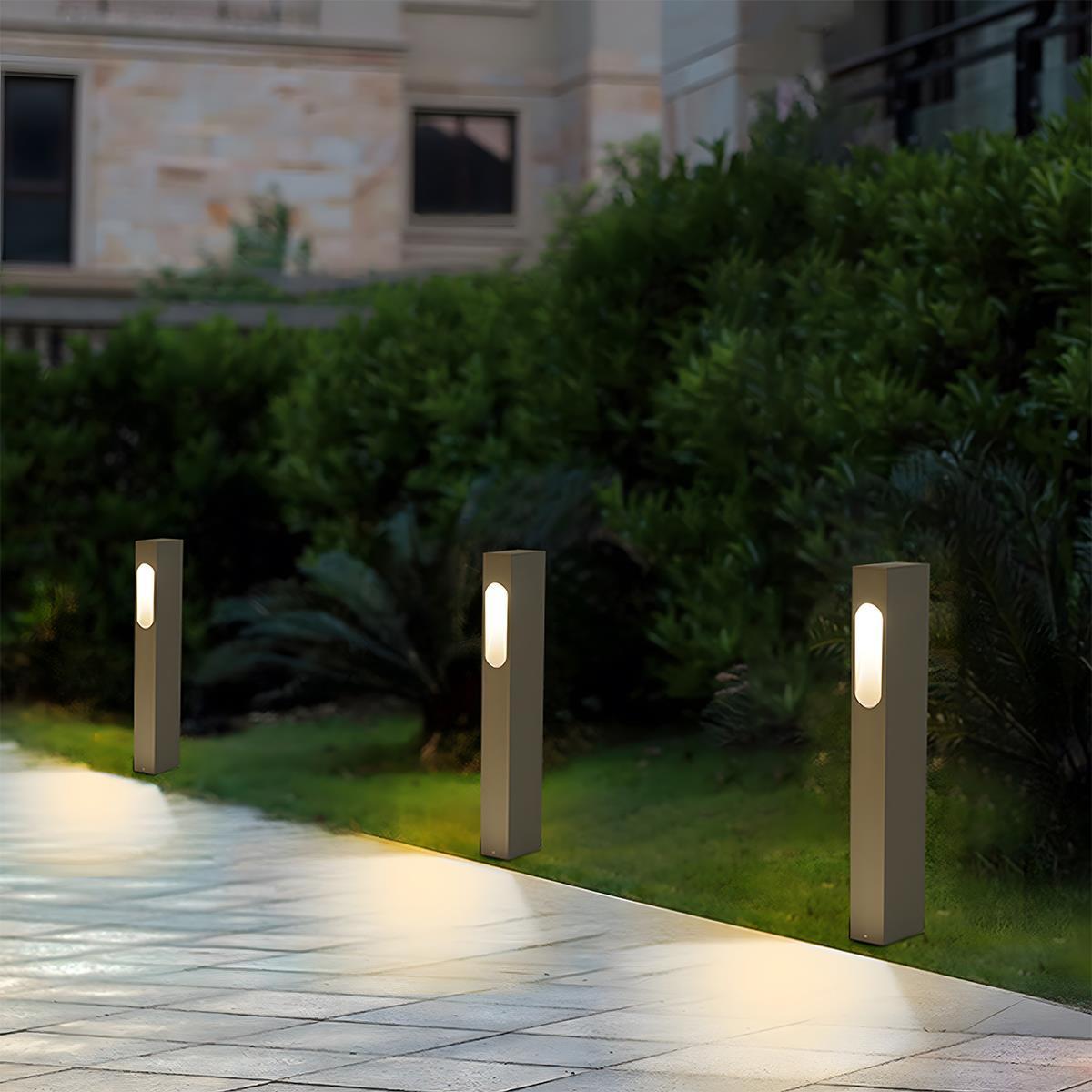 Waterproof Rectangular LED Outdoor Post & Column Lights – Minimalist ...