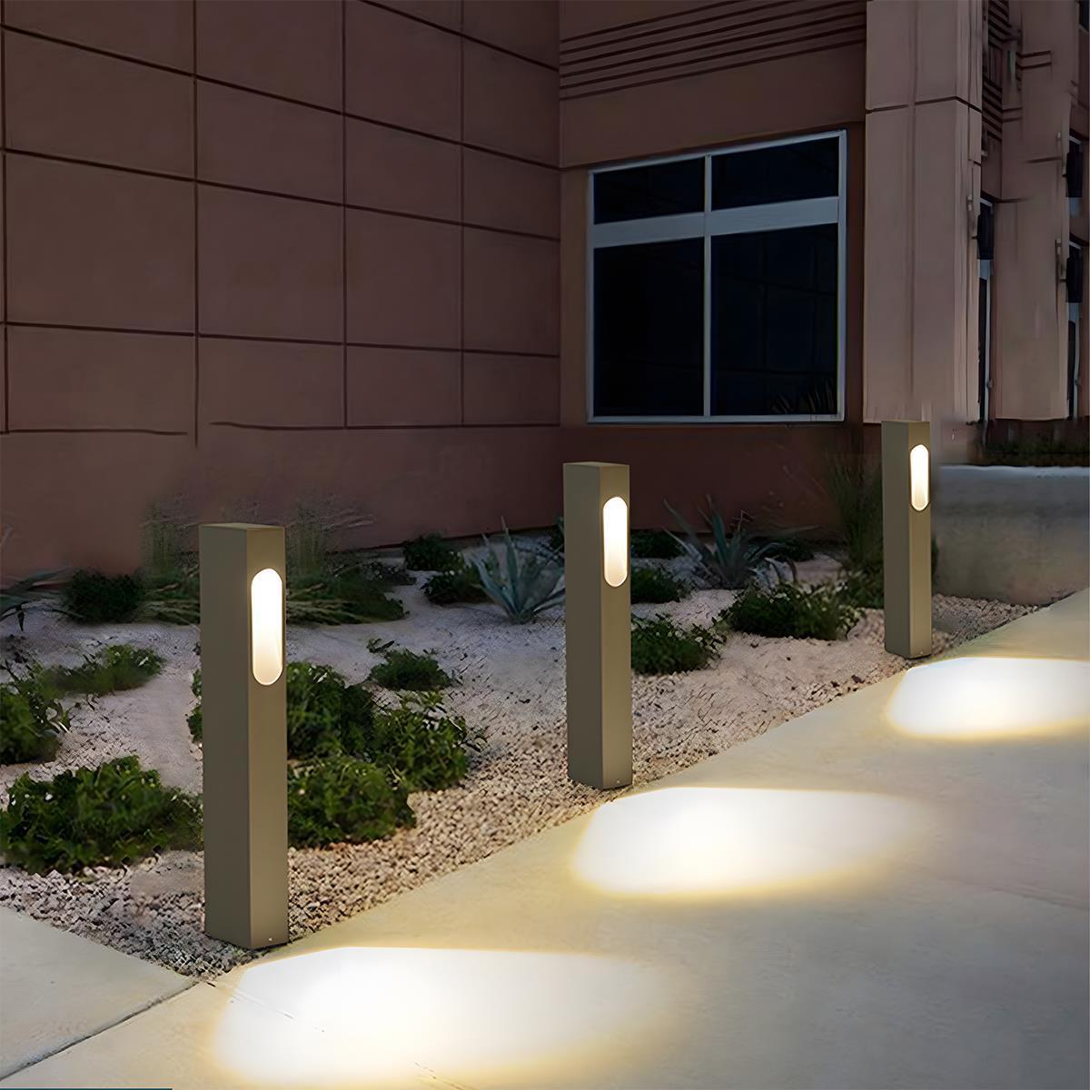 Waterproof Rectangular LED Outdoor Post & Column Lights – Minimalist ...