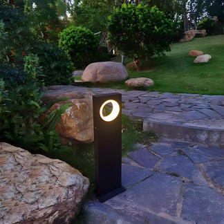 Modern Waterproof Ring Hollow Round Pathway Light LED Outdoor Lawn ...