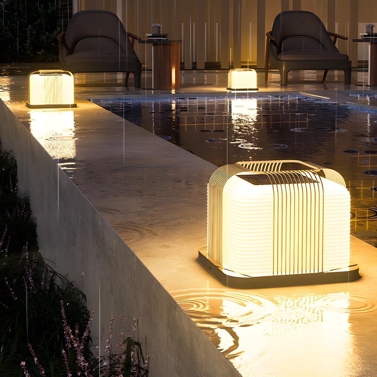 Waterproof Square LED Outdoor Post & Pillar Lights – Modern Stainless ...