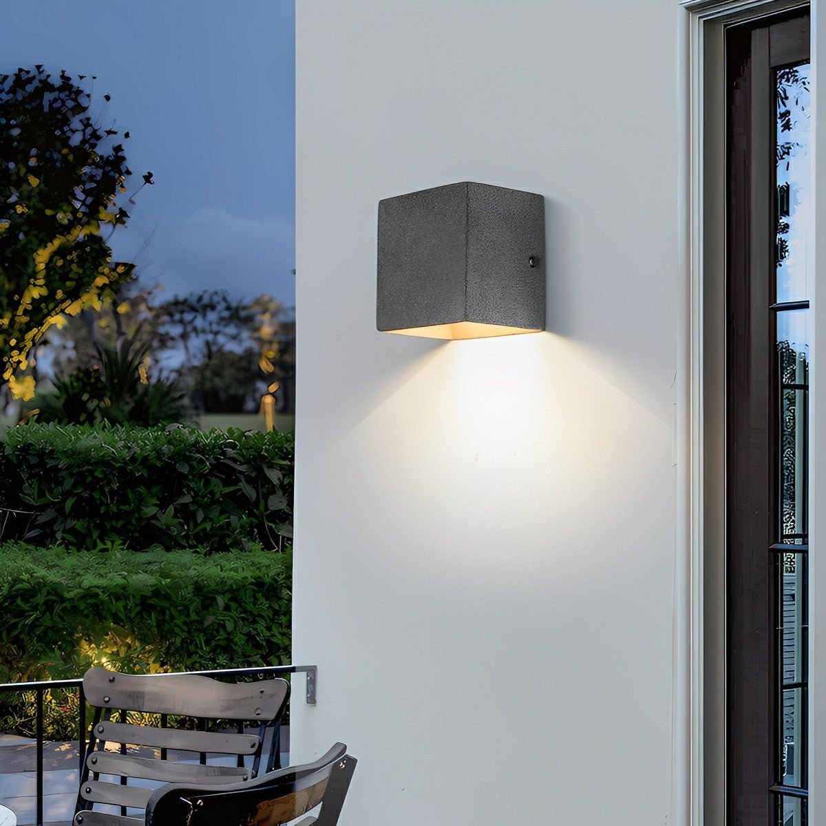 Modern Waterproof Square Cement LED Outdoor Wall Sconce IP65 – Flyachilles