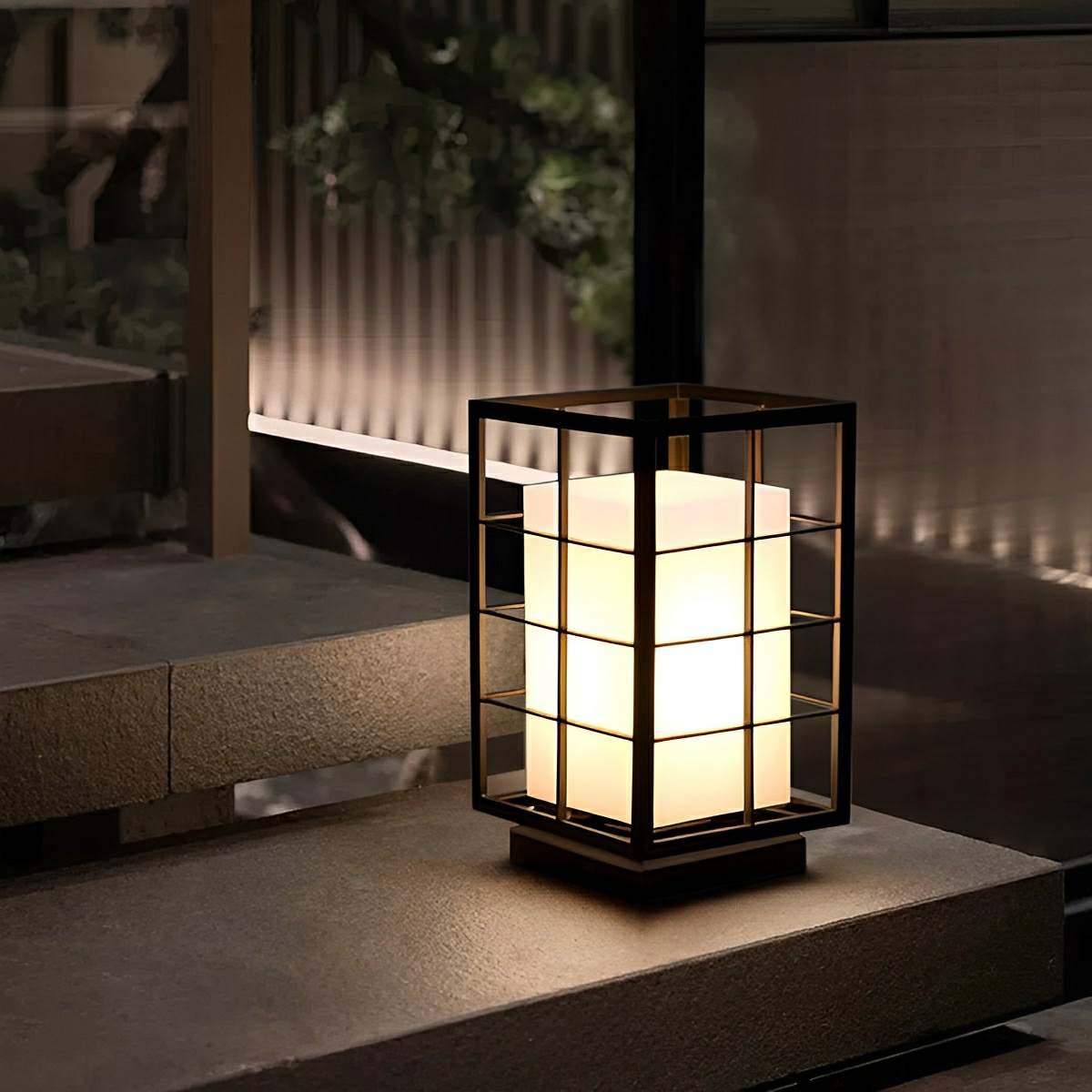 Modern Waterproof Square Lantern LED Outdoor Landscape Lawn Lighting ...