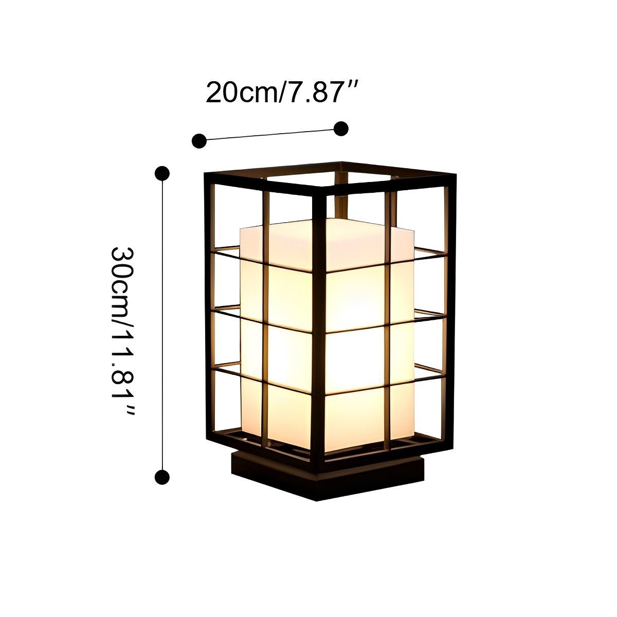 Modern Waterproof Square Lantern LED Outdoor Landscape Lawn Lighting ...