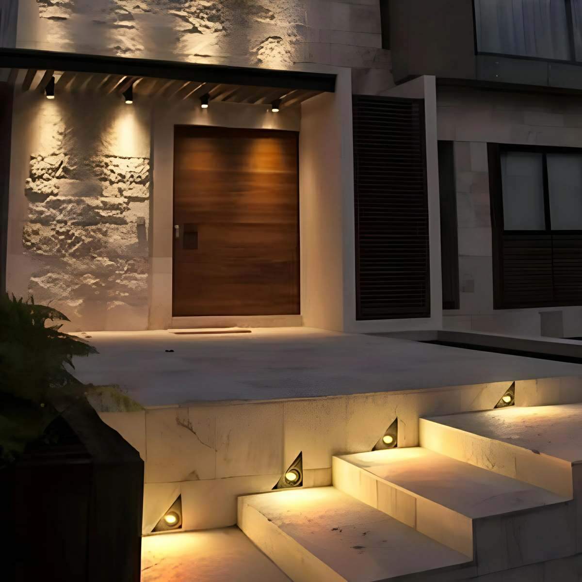 Outdoor Waterproof Recessed Light Stairs Corner LED Wall Lights Drive ...