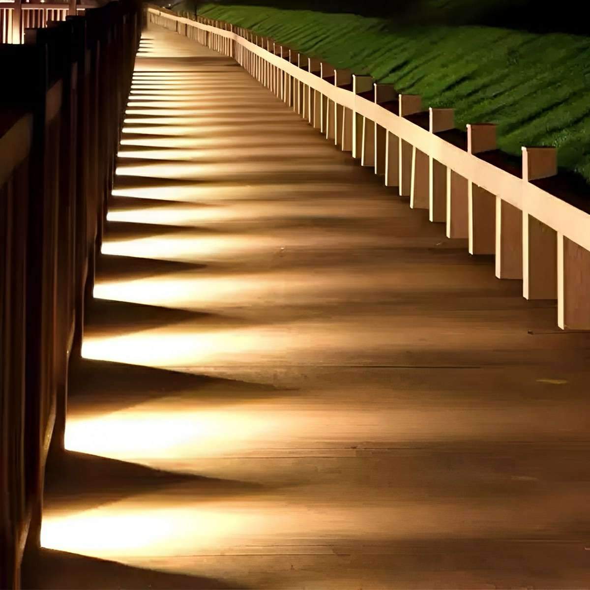 Outdoor Waterproof Recessed Light Stairs Corner LED Wall Lights Drive ...