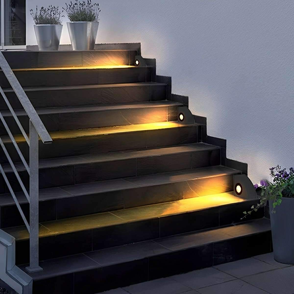 Outdoor Waterproof Recessed Light Stairs Corner LED Wall Lights Drive ...