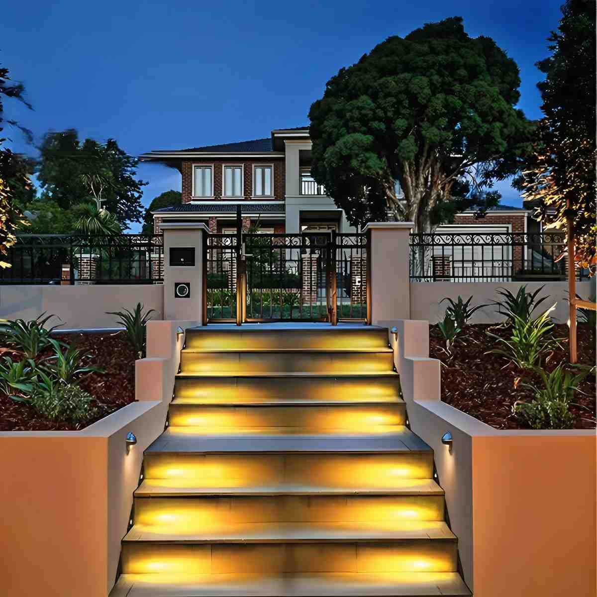 Outdoor Waterproof Recessed Light Stairs Corner LED Wall Lights Drive ...