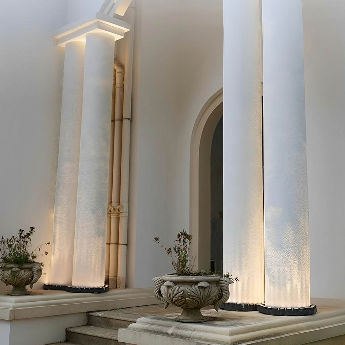 Outdoor Waterproof Ring Round LED Column Tree Light Spot Lights Low ...