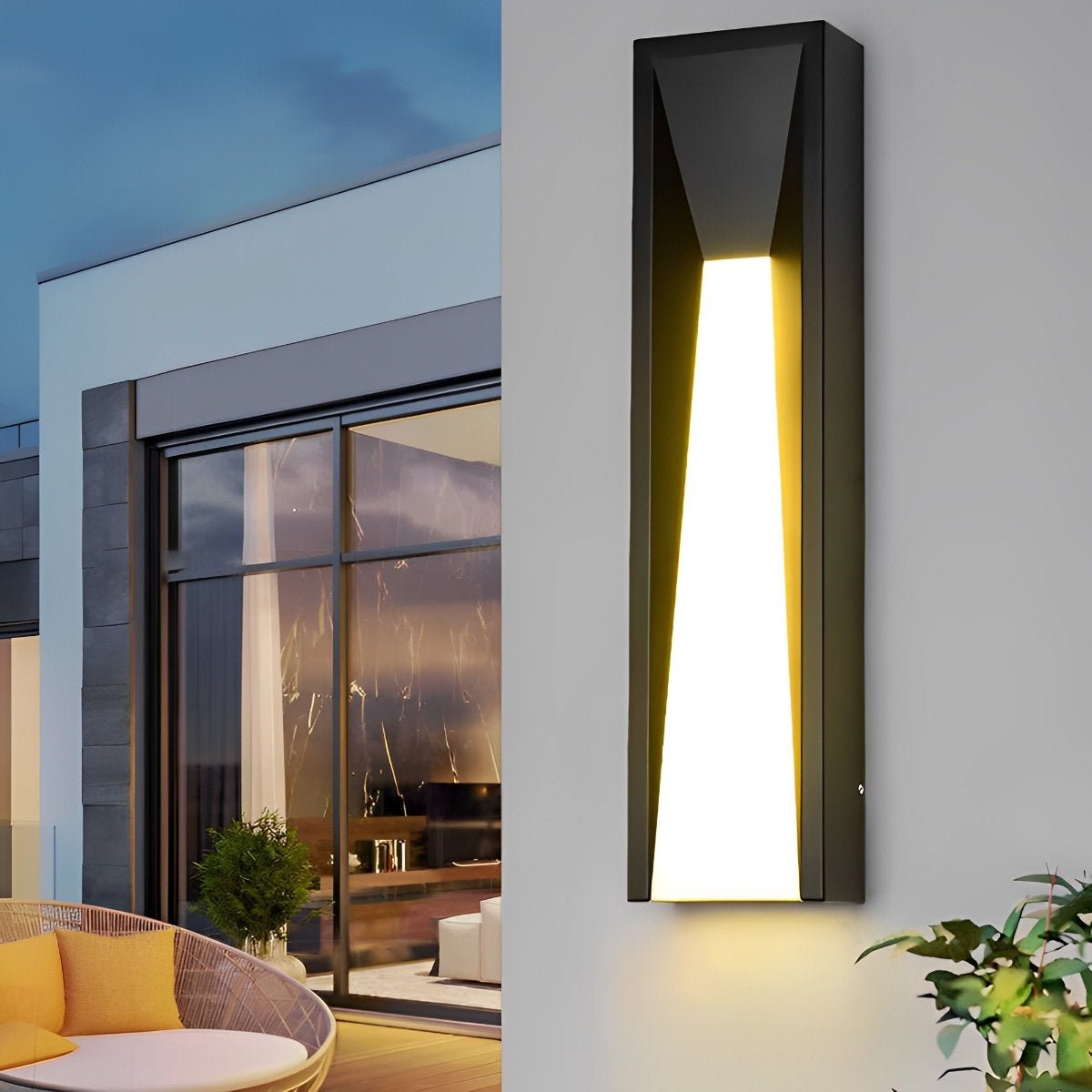 Rectangle LED Waterproof Modern Wall Sconces Lighting Exterior Lights ...
