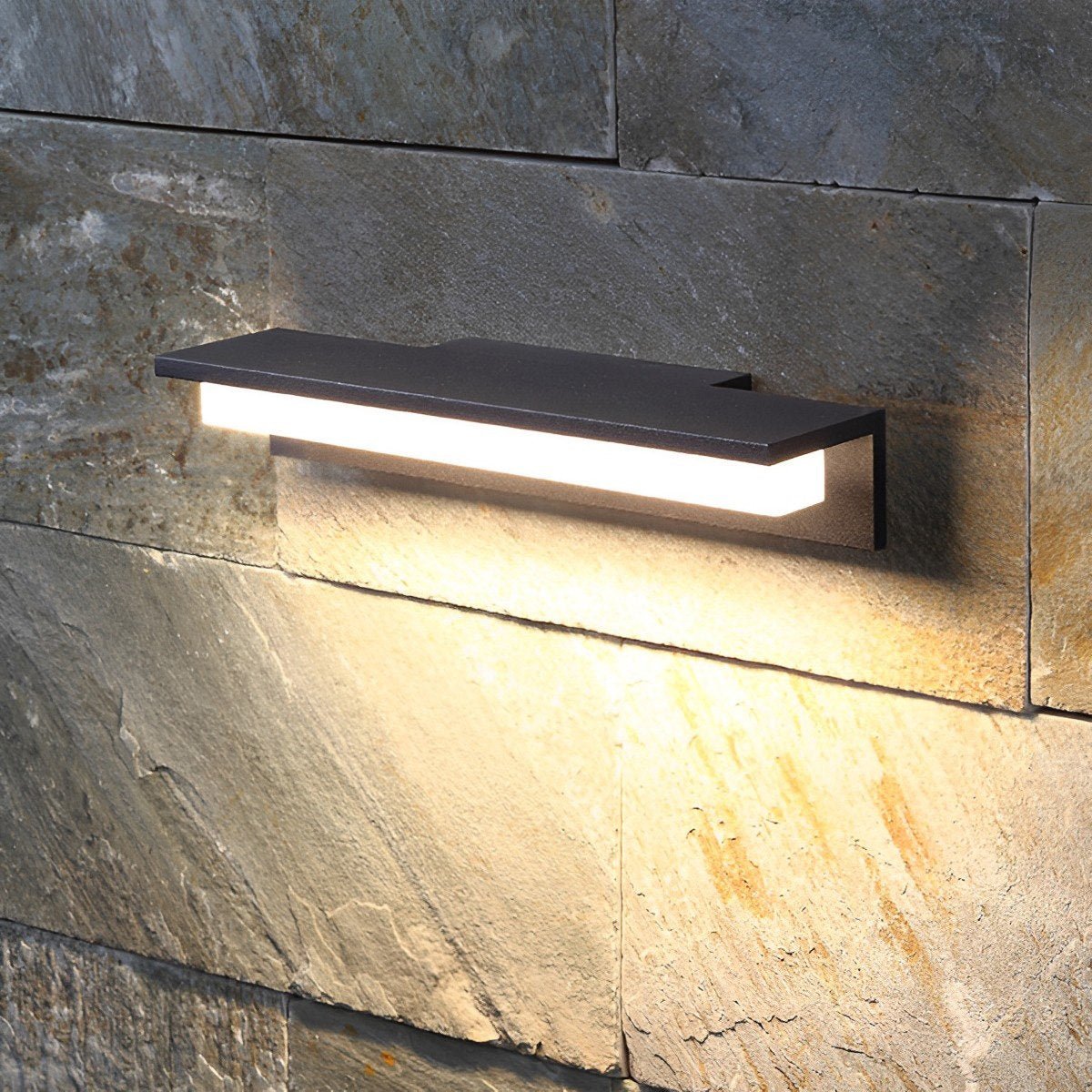 Rectangle Waterproof Modern Minimalist Outdoor Wall Porch Lights Wall ...
