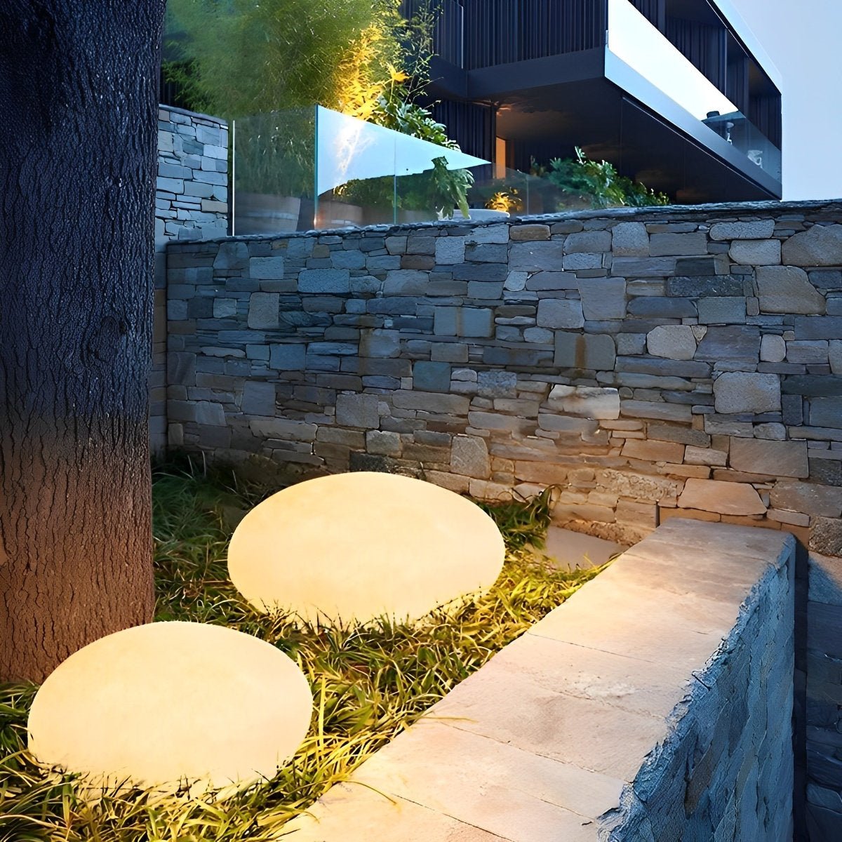 Cobblestone Waterproof LED Creative Lawn Lights Outdoor Landscape ...