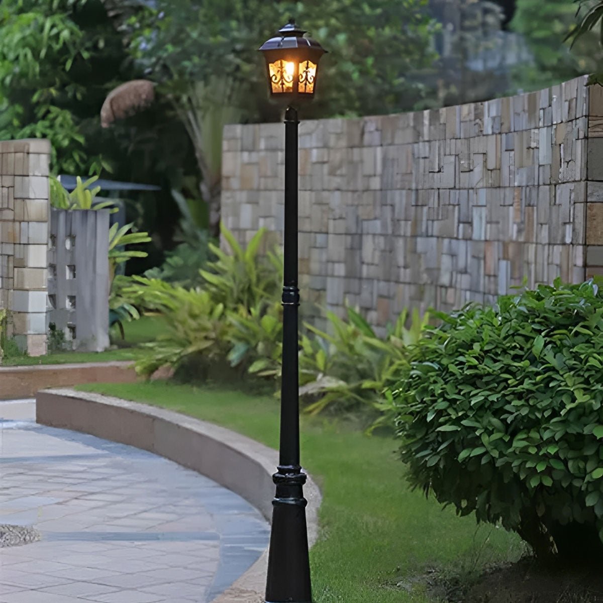 Retro Waterproof LED Outdoor Lamp Post – Vintage Garden Street Pole ...