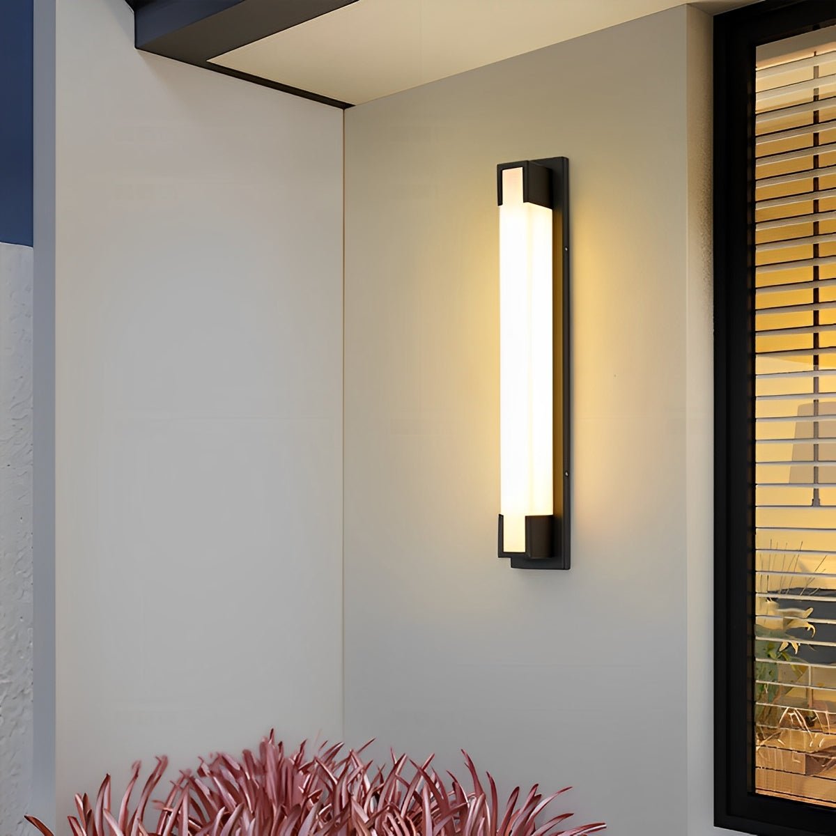 Retro Linear Strip LED Wall Sconce Outdoor Wall Mount Light Porch ...